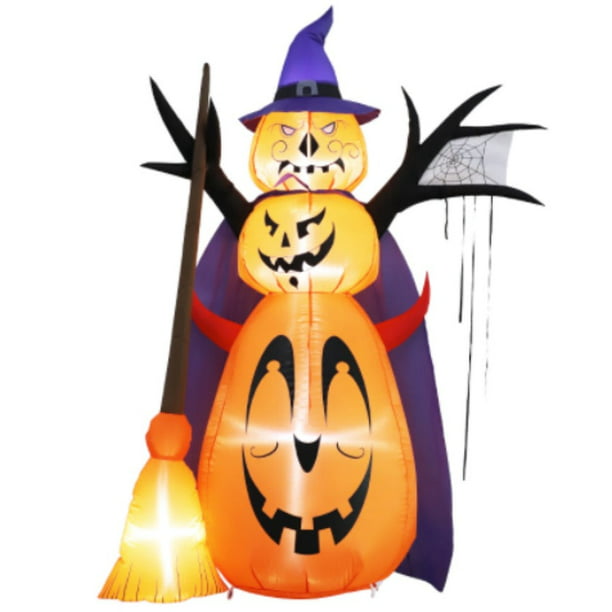 Yexmas 6 Ft Inflatable Halloween Pumpkins Stack Holiday Decor Spooky